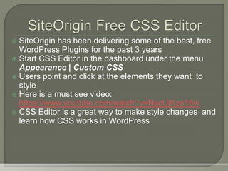 css and wordpress | PPT
