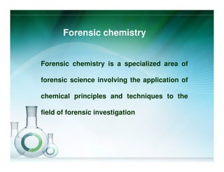 Forensic Chemistry | PDF