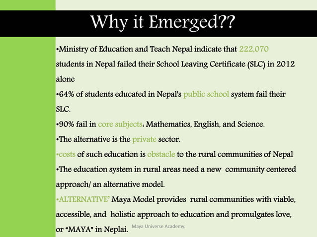 Maya universe academy | PPTX