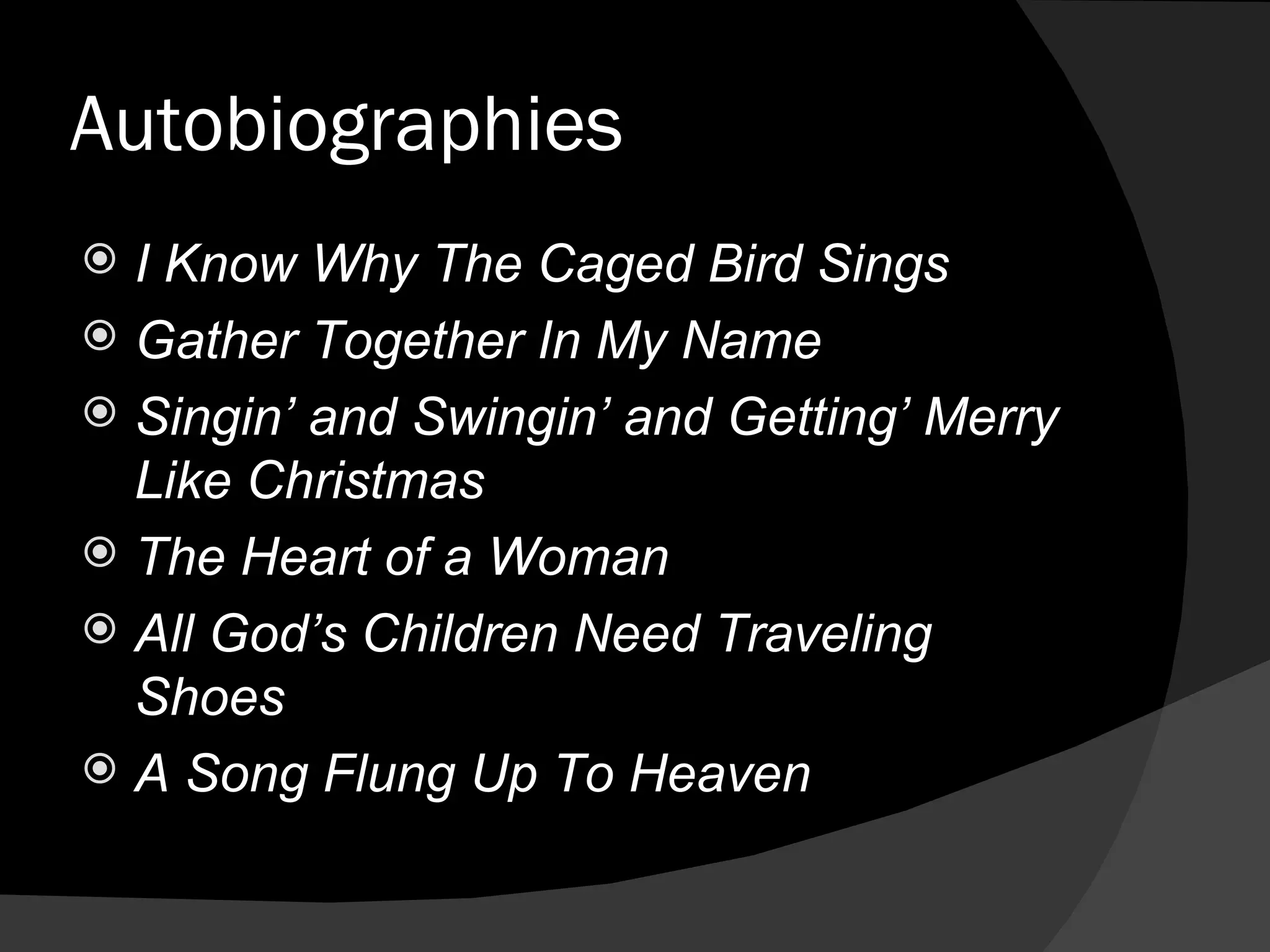 Maya Angelou Powerpoint- DOWNLOAD IT | PPT