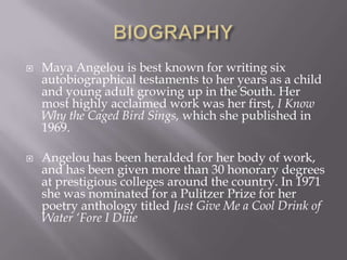 Maya Angelou | PPTX