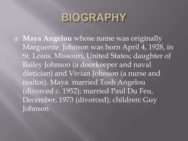Maya Angelou | PPT
