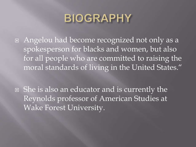 Maya Angelou | PPT