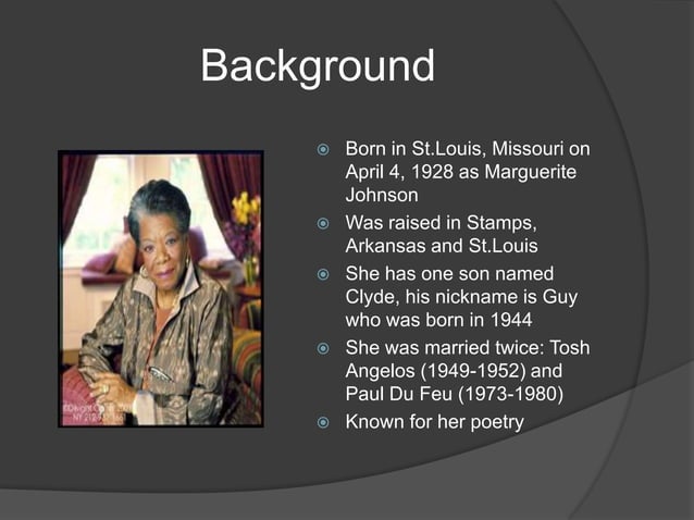 Maya angelou | PPT