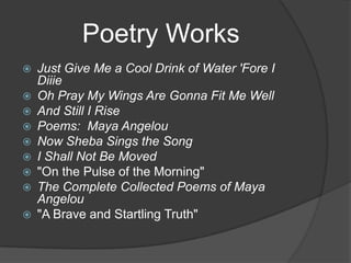 Maya angelou | PPT