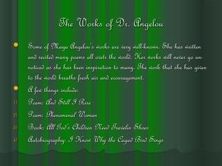 Maya angelou | PPT