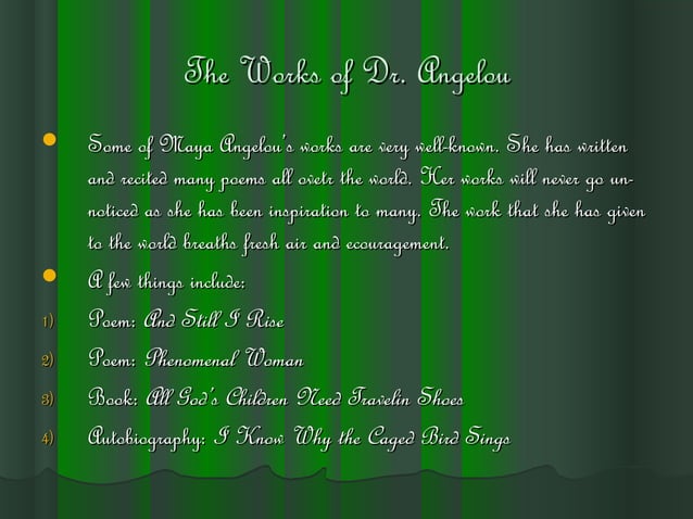 Maya angelou | PPT