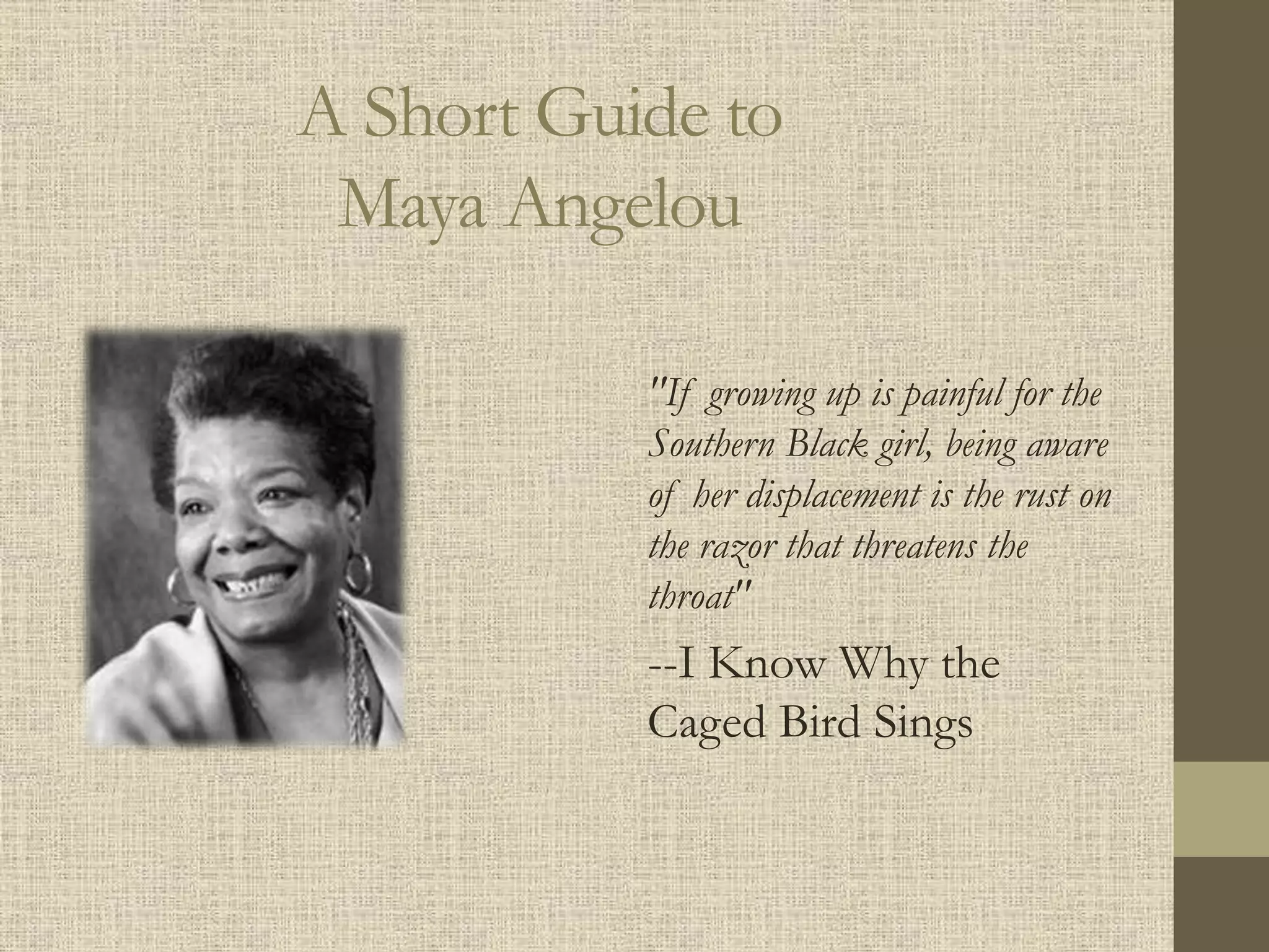 Maya Angelou 1928-2014 | PPTX