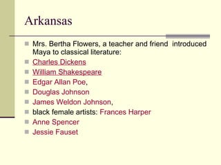 Maya Angelou (1928 ) | PPT | Books and Literature