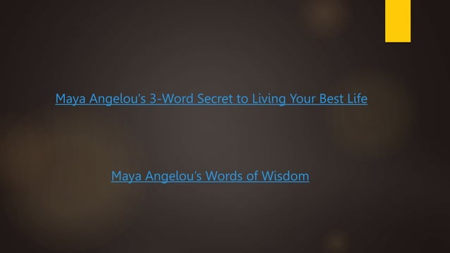Maya Angelou Introduction. Her life and work - long version.pptx