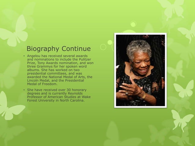 Maya angelou slideshow | PPTX