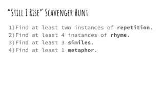 Maya angelou still i rise | PPTX