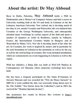 Artworks of May Abboud | PDF