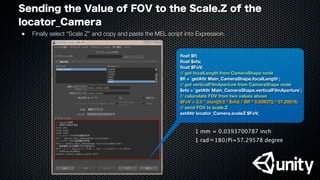 Maya Camera Settings to Unity | PDF