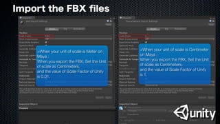 Maya Camera Settings to Unity | PDF