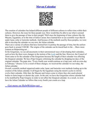 Mayan Calendar | PDF