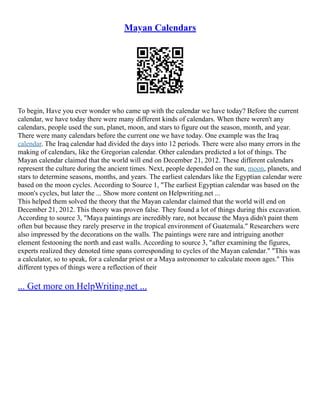 Mayan Calendar | PDF