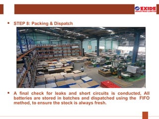 Production Process Of Exide Ppt