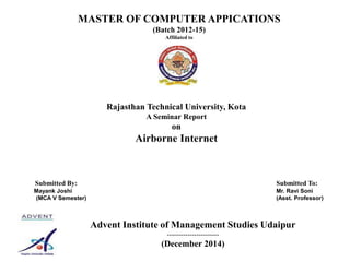 Airborn technology | PPTX | Computer Networking | Computing