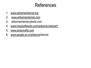 Airborn technology | PPTX | Computer Networking | Computing