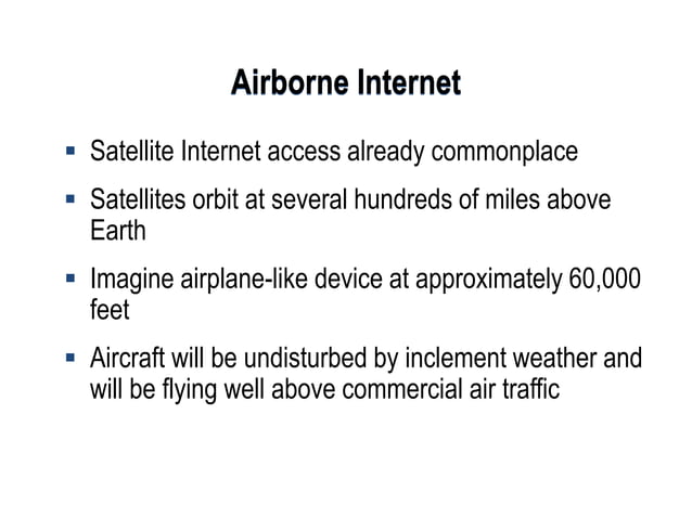Airborn technology | PPTX | Computer Networking | Computing
