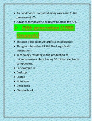 COMPUTER BASICS, GENERATION, SHORTCUT KEYS, FULL FORMS RELATED IN IT | PDF