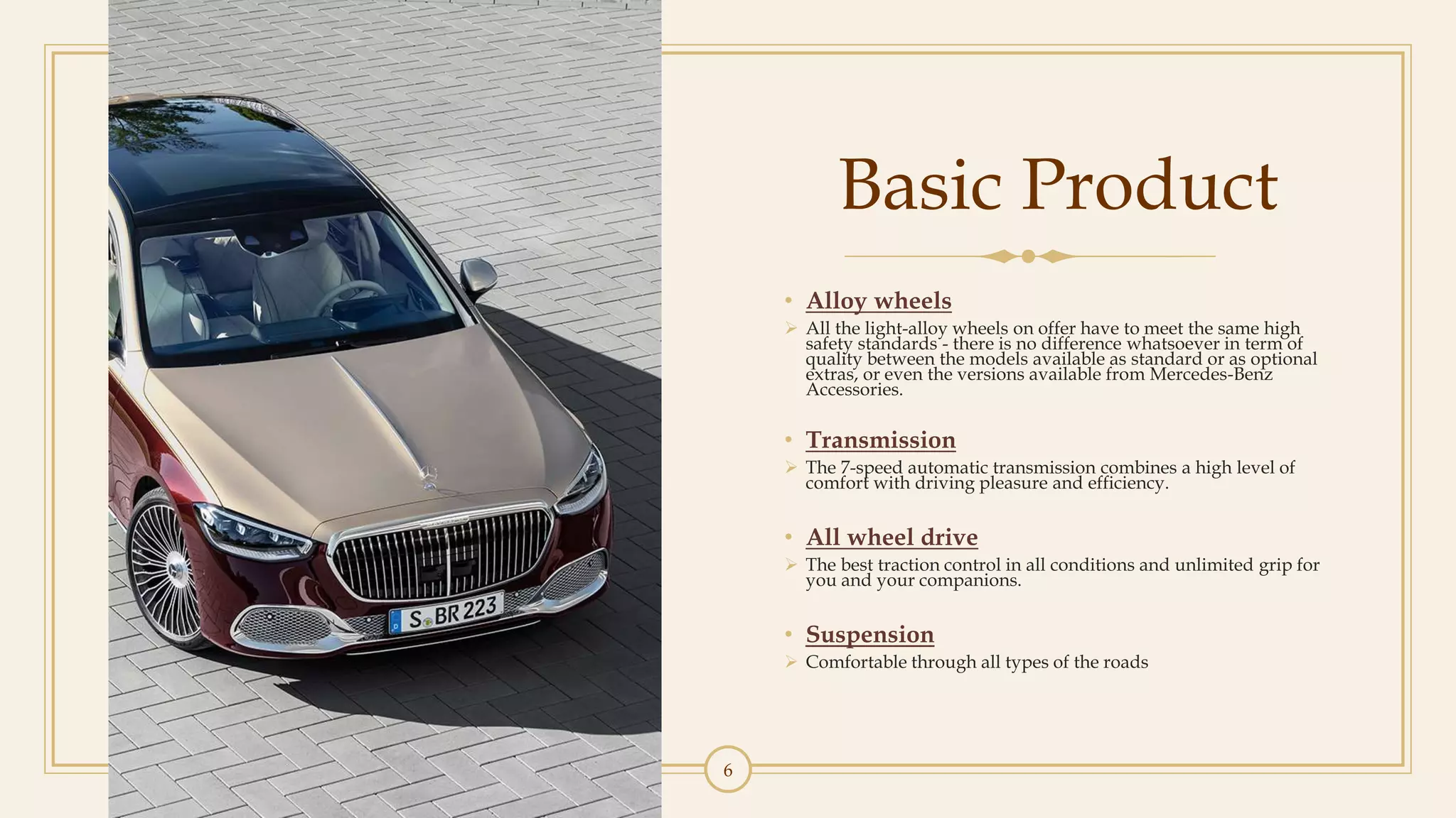 Mercedes - 5 product levels | PPTX