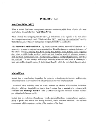 Market Survey Mutual Funds IIFT | PDF