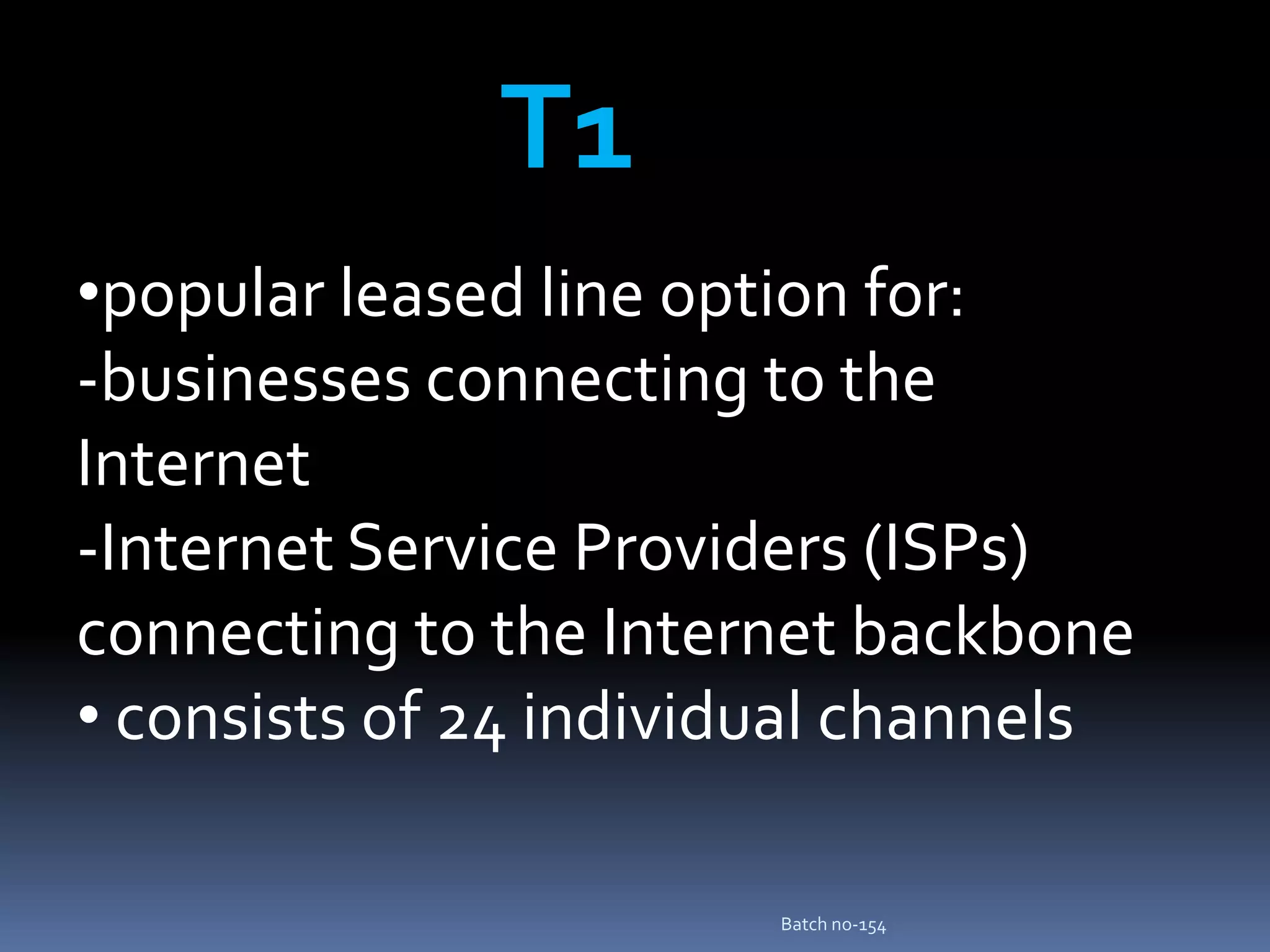 Types of internet connections | PPTX