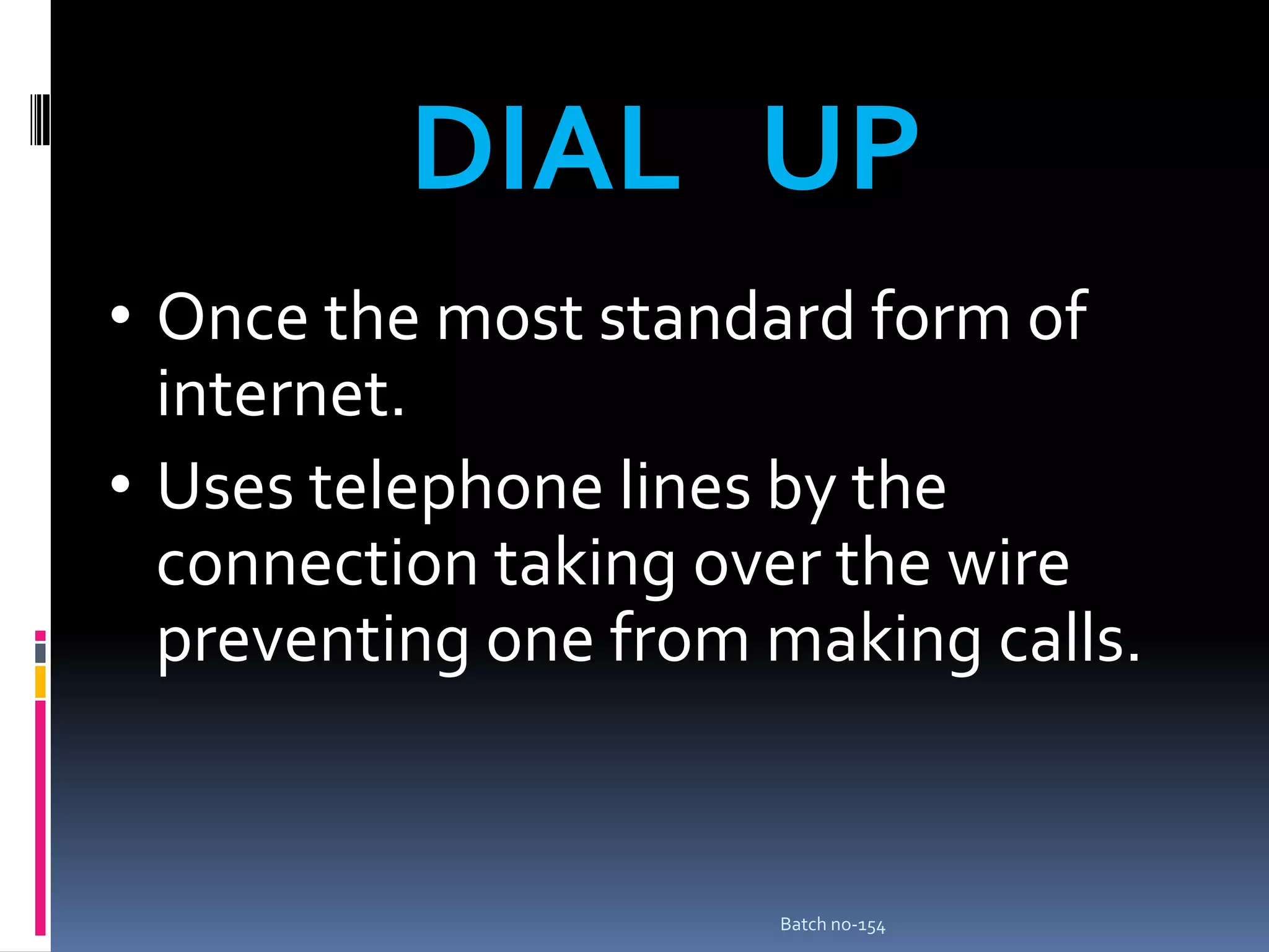 Types of internet connections | PPTX