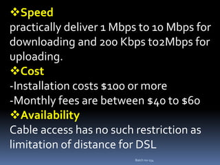 Types of internet connections | PPTX
