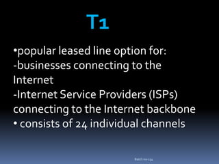 Types of internet connections | PPTX