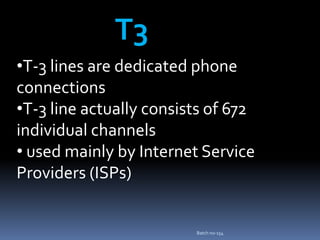 Types of internet connections | PPTX