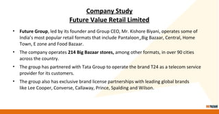 visual merchandising project of big bazaar | PPT