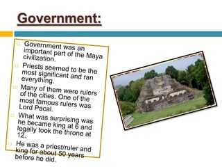 Mayan Government