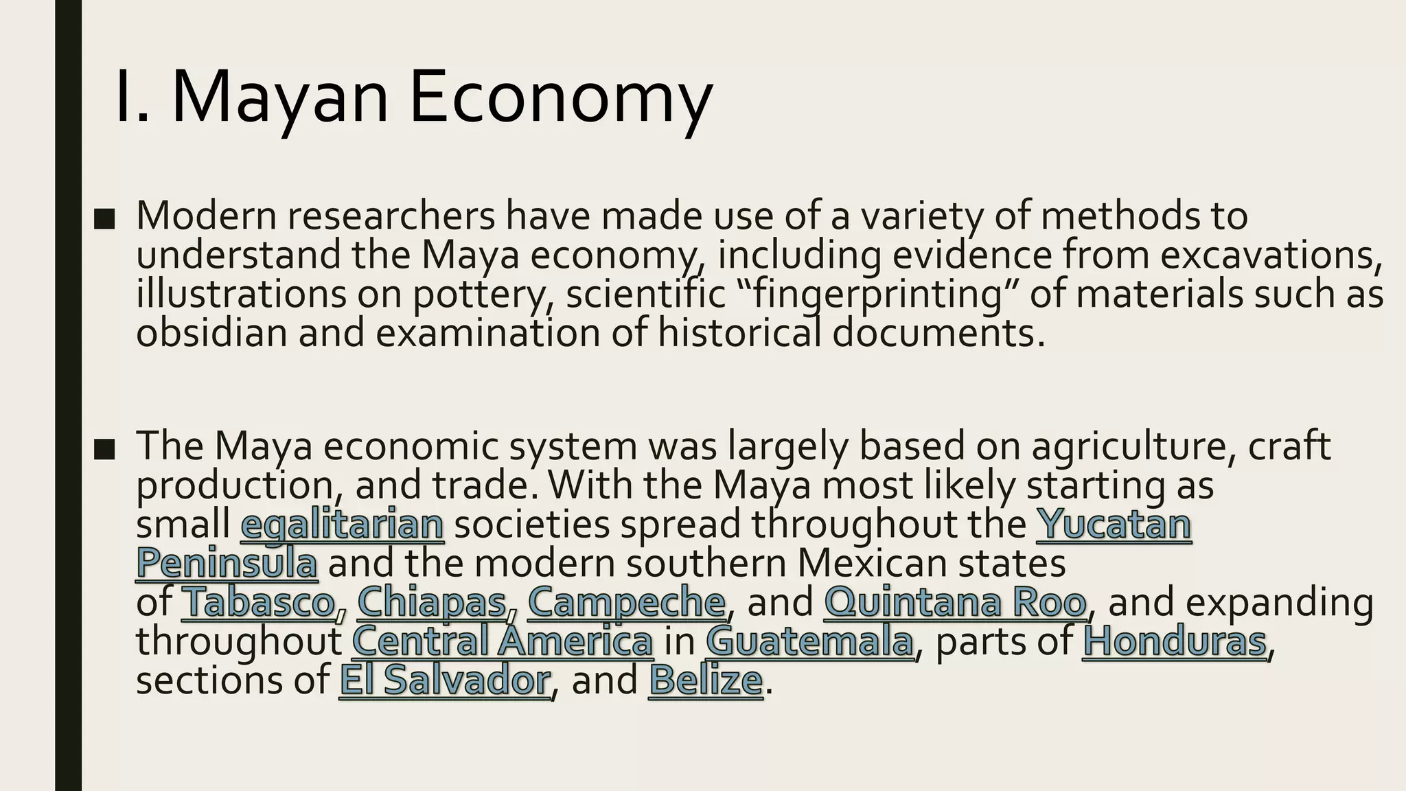 Mayan production of goods & services | PPTX