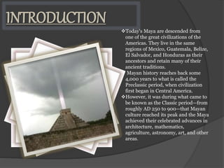 Mayan ruins by gracy joseph | PPTX