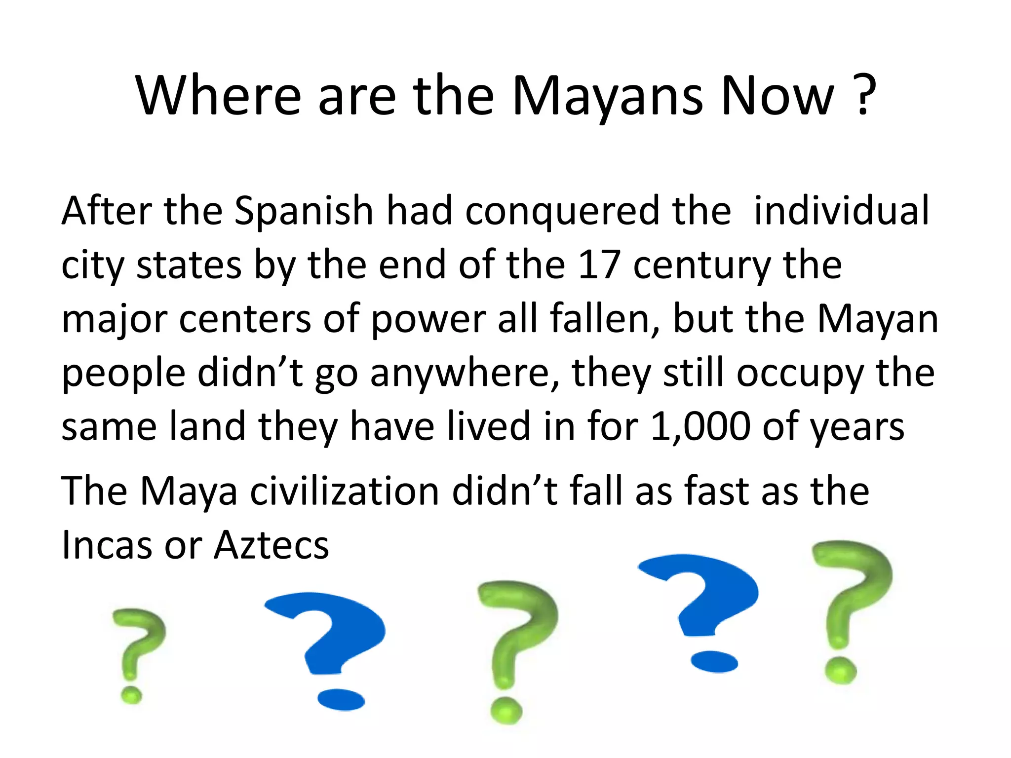 Maya’s civilization presentation | PPTX