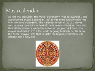 Maya´S Culture | PPT