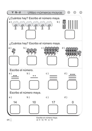 Hoja De Trabajo De Numeros Mayas