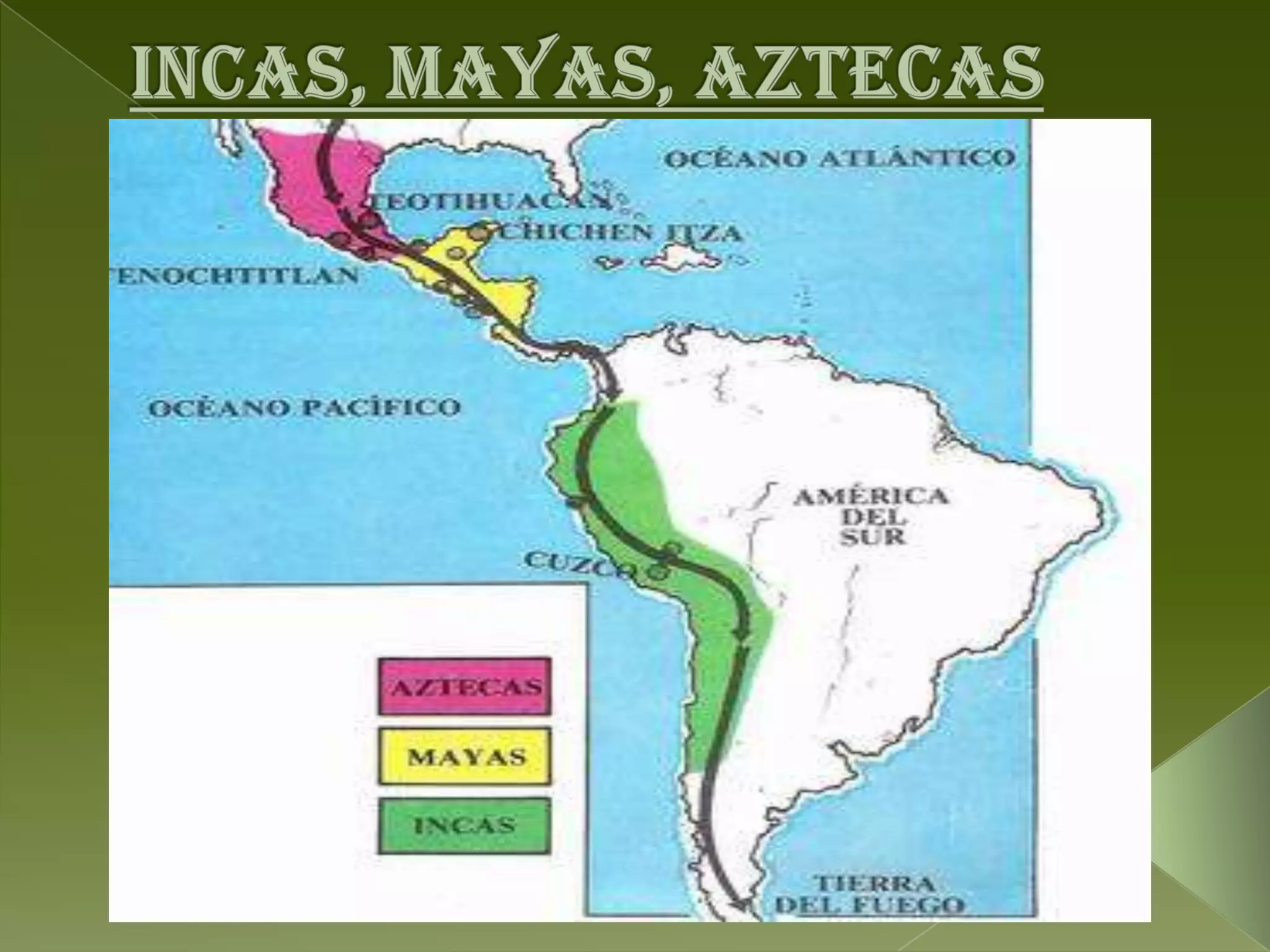 Mayas incas aztecas por María José Chamorro | PPT