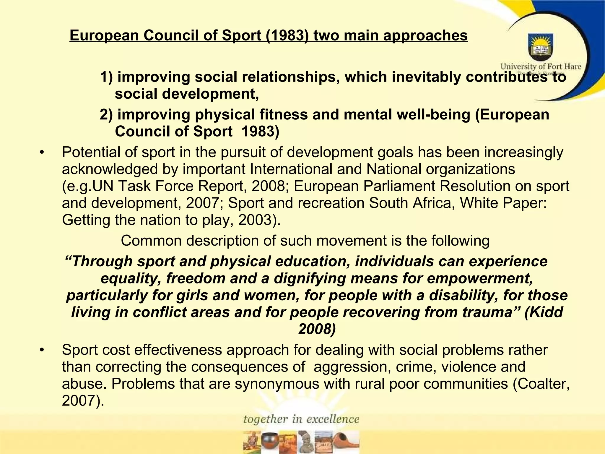 Maya van gent rural sport development initiative | PPT