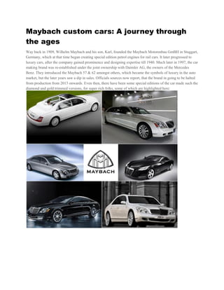 Maybach | PDF