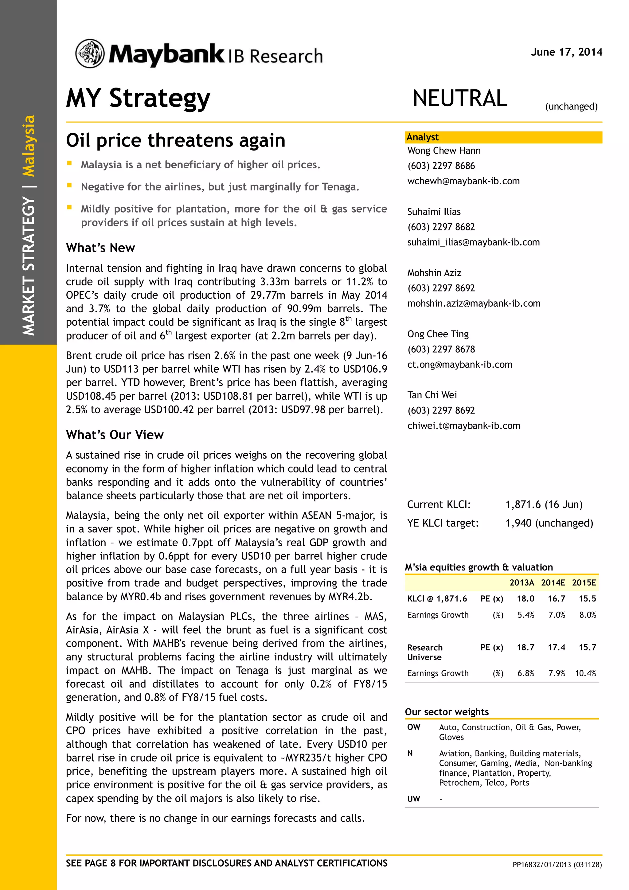 Maybank Market Strategy for Investments | PDF