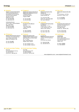 Maybank Market Strategy for Investments | PDF
