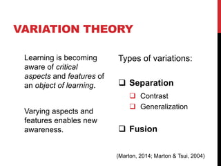 Informed learning in the undergraduate classroom: The role of ...