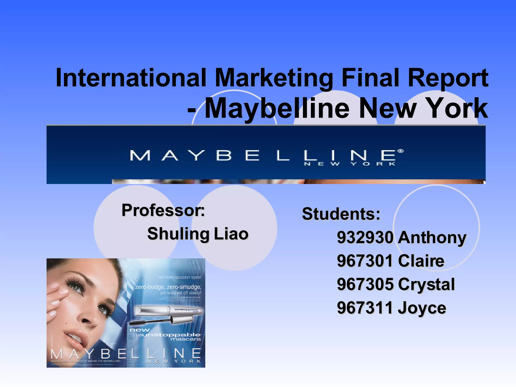 Maybelline new york cosmetics | PPT
