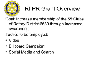 Rotary Integrated Communications Campaign | PPT
