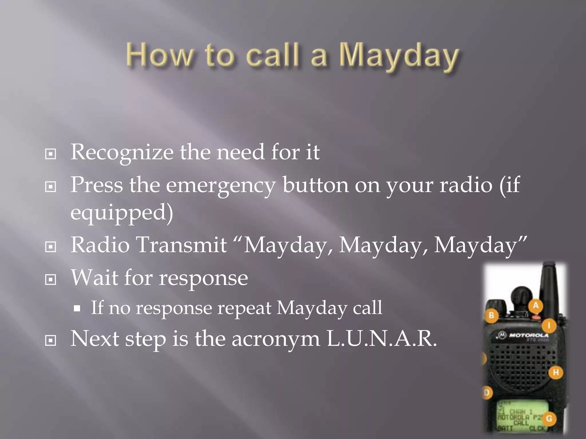 Mayday, mayday, mayday | PPTX