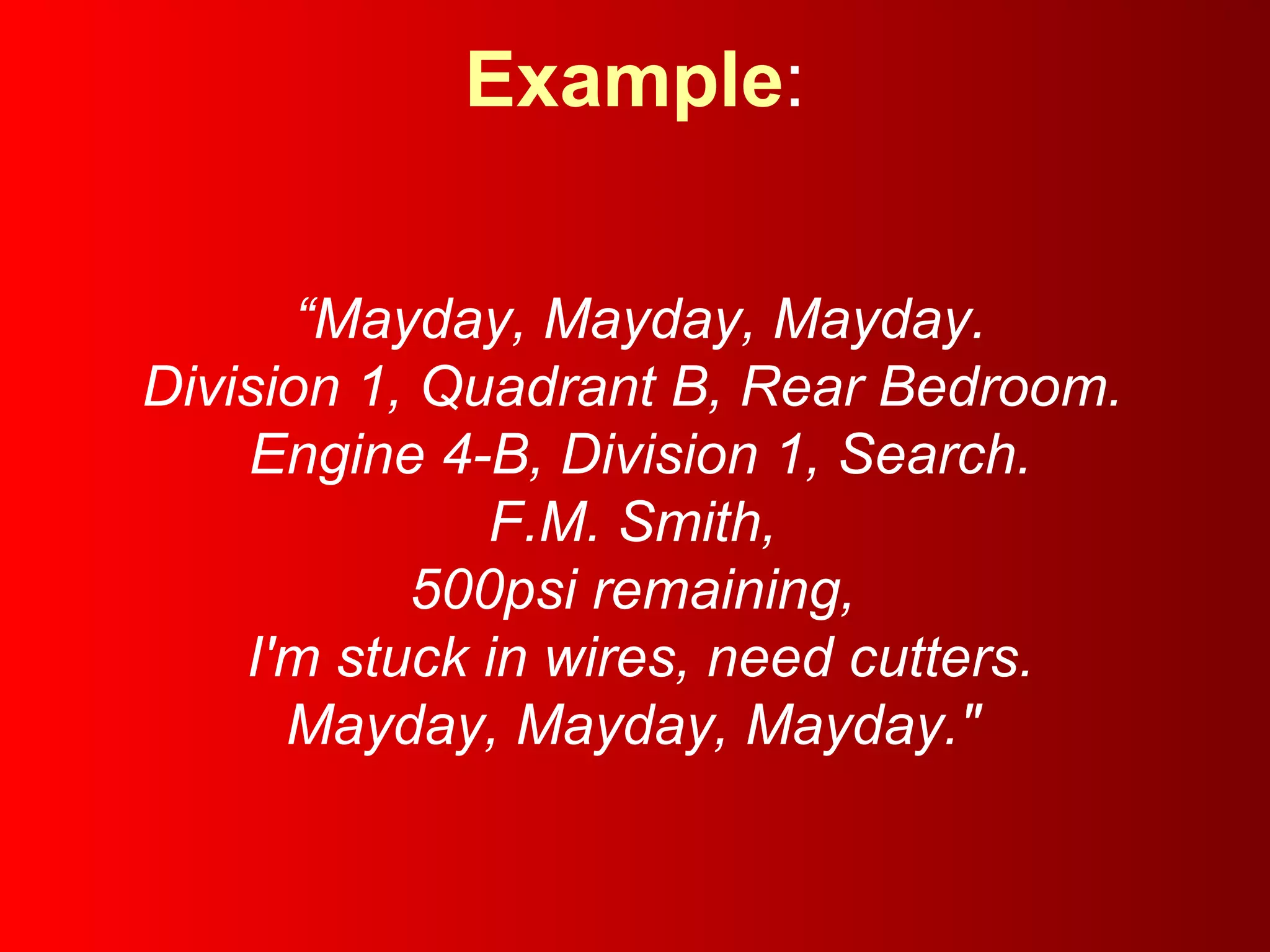 May Day Operations | PPT